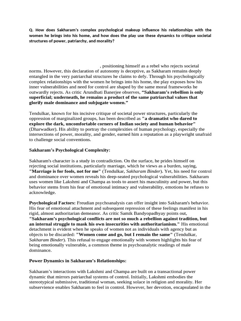 Sample answer for discussion | PDF