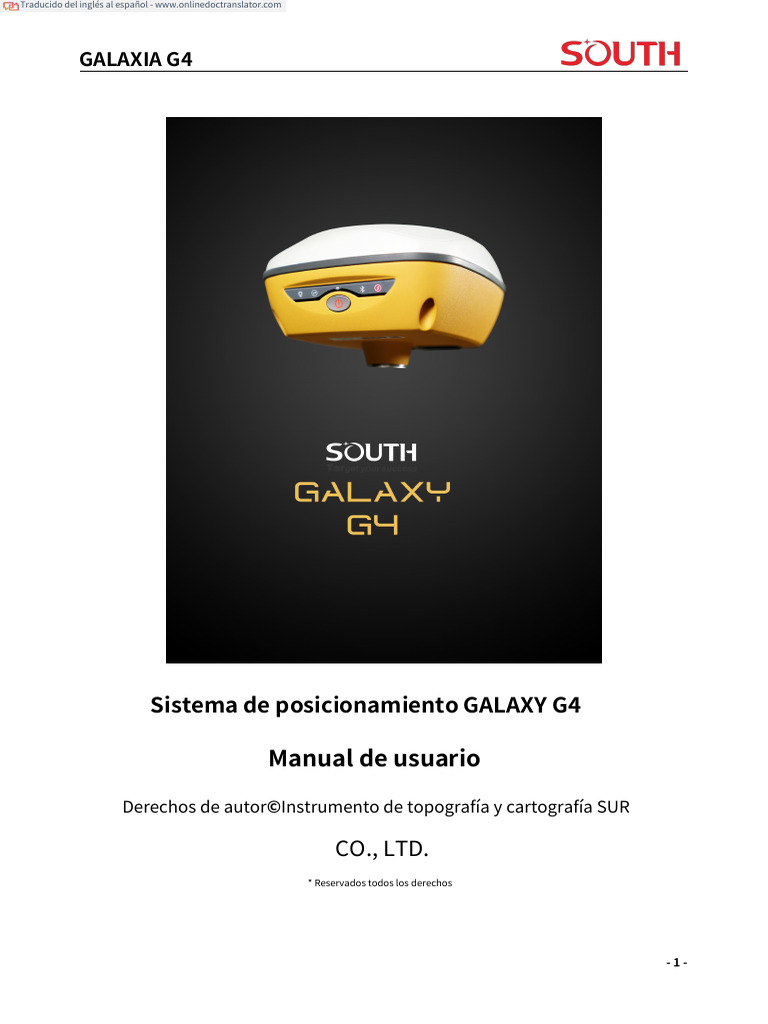 Galaxy G4 Measuring System User Manual-2 (1) .En - Es | PDF