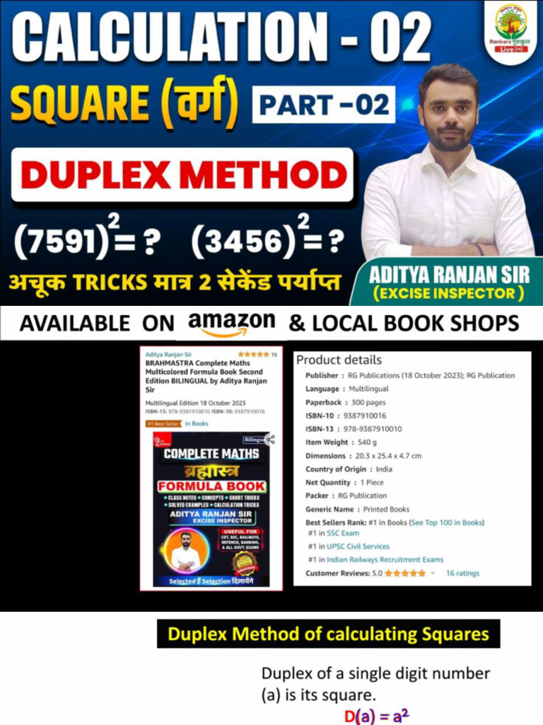 Day 12 Calculation 02 Square Part 02 | PDF