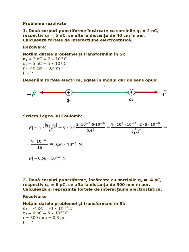 Probleme Rezolvate | PDF