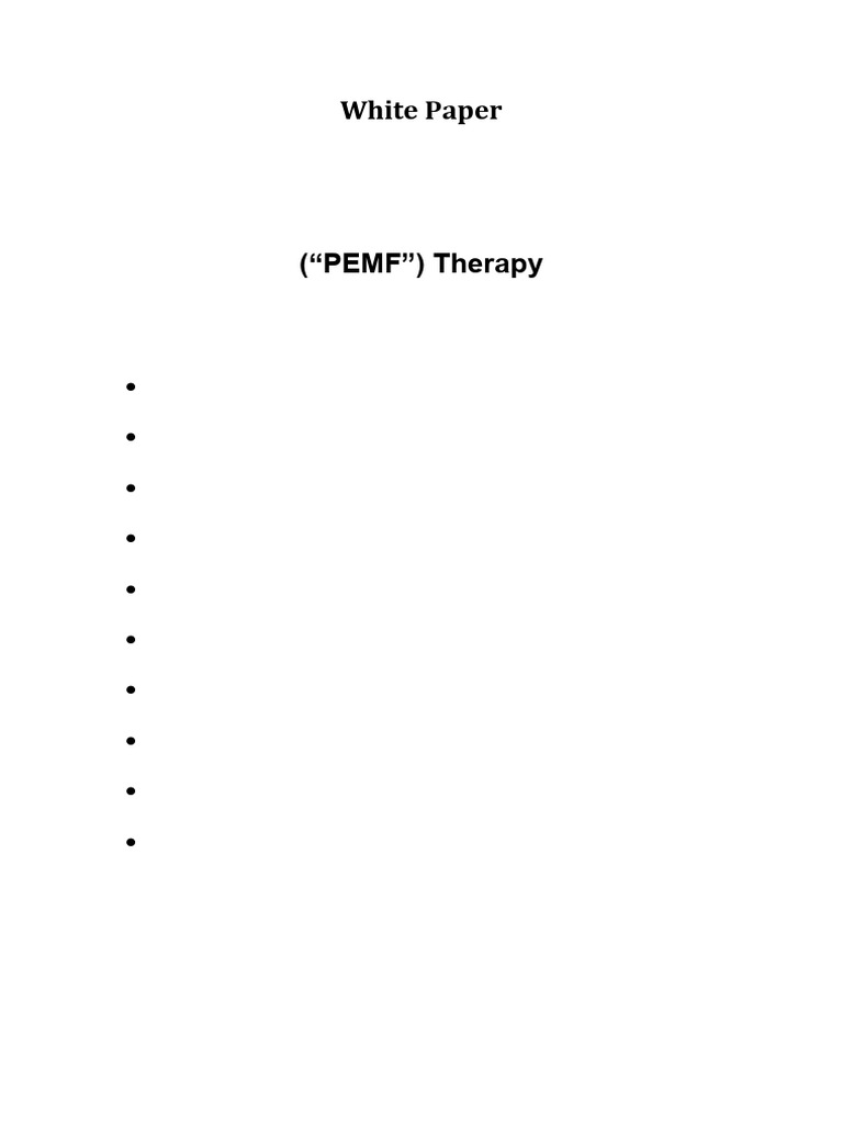 Benefits-of-Pulsed-Electro-Magnetic-Field-PEMF-Therapy | PDF