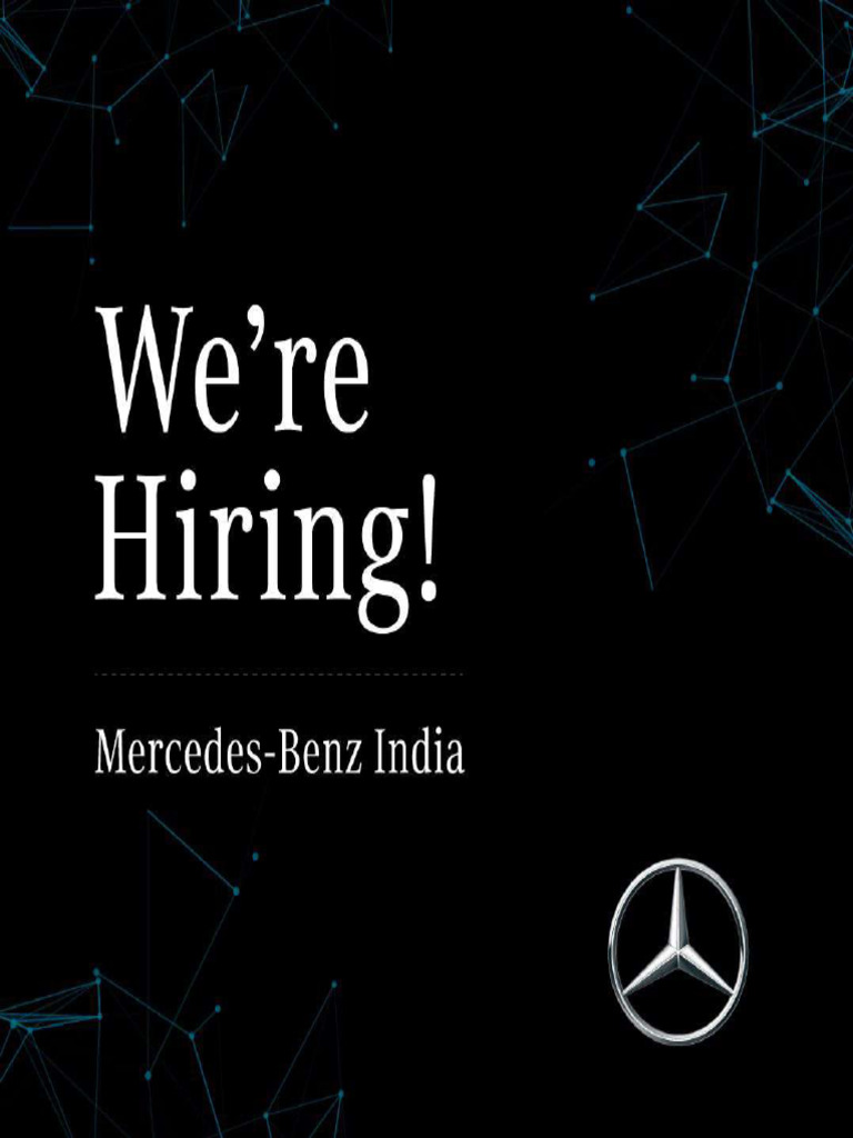 Graduate Engineer Trainee - Mercedes-Benz India | PDF