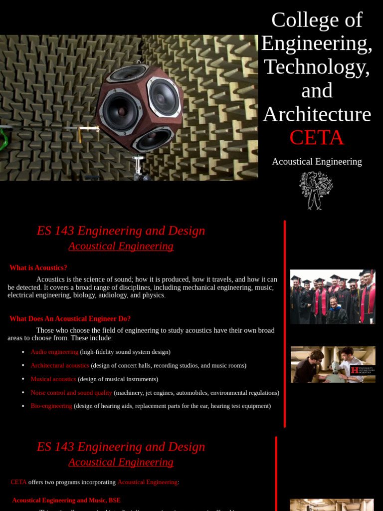 CETA Acoustical Engineering 1 Intro & Individual | PDF
