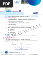 Class 10 Light Reflection & Refraction Notes | PDF | Mirror | Light
