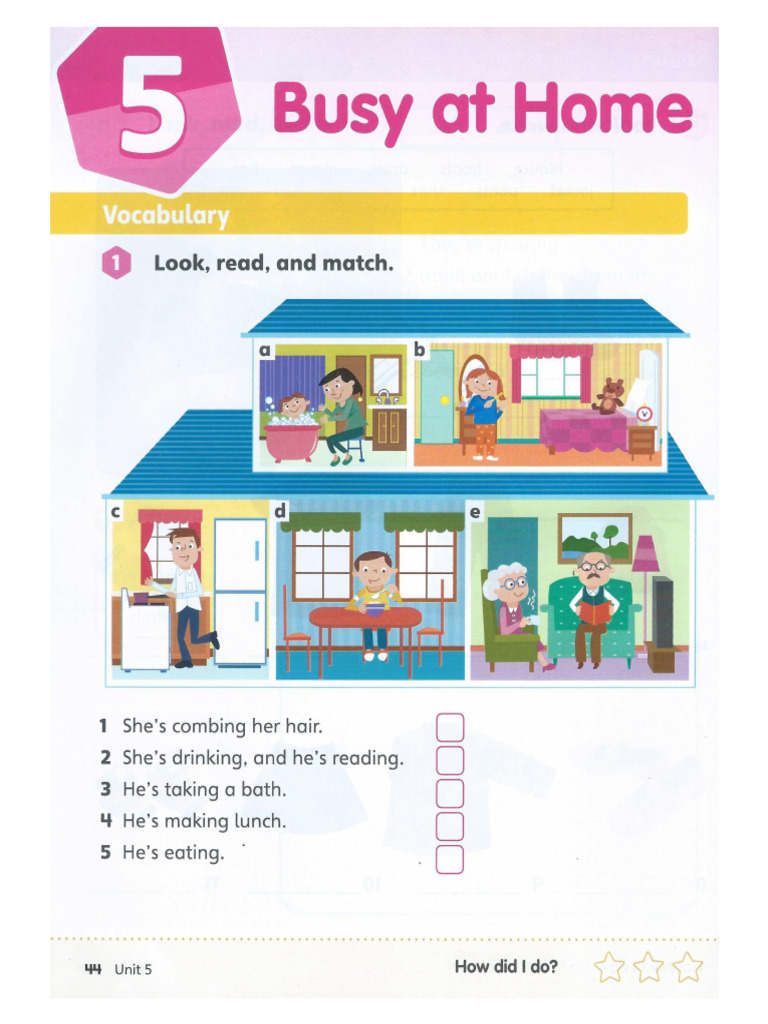 Workbook Big English-Unit 5 | PDF