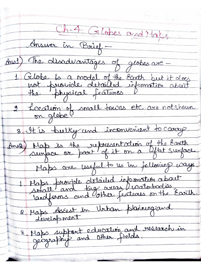 Class 6 Globes and Maps | PDF