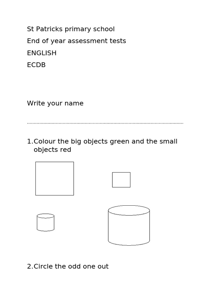 Ecd Tests 2021 | PDF
