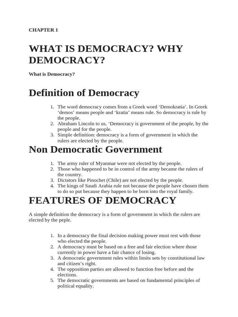 Civics Chapter 1 | PDF