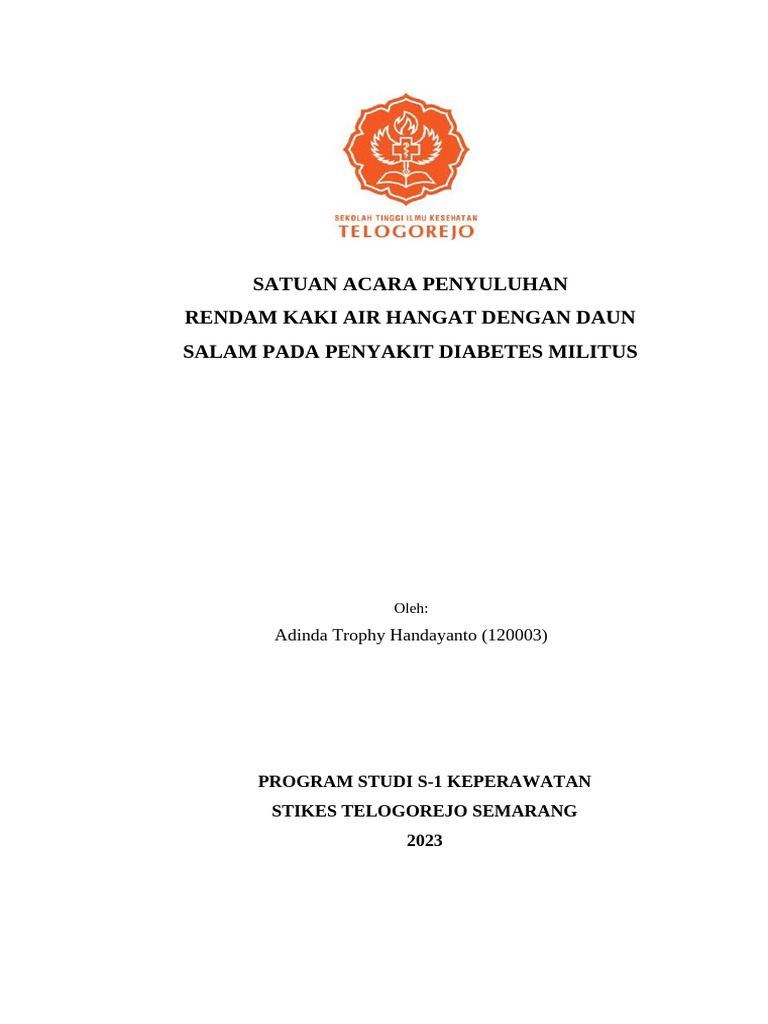 Contoh Sap Penkes Hipertensi | PDF