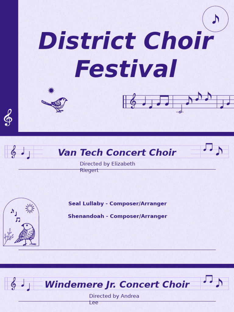 District Choir Festival | PDF