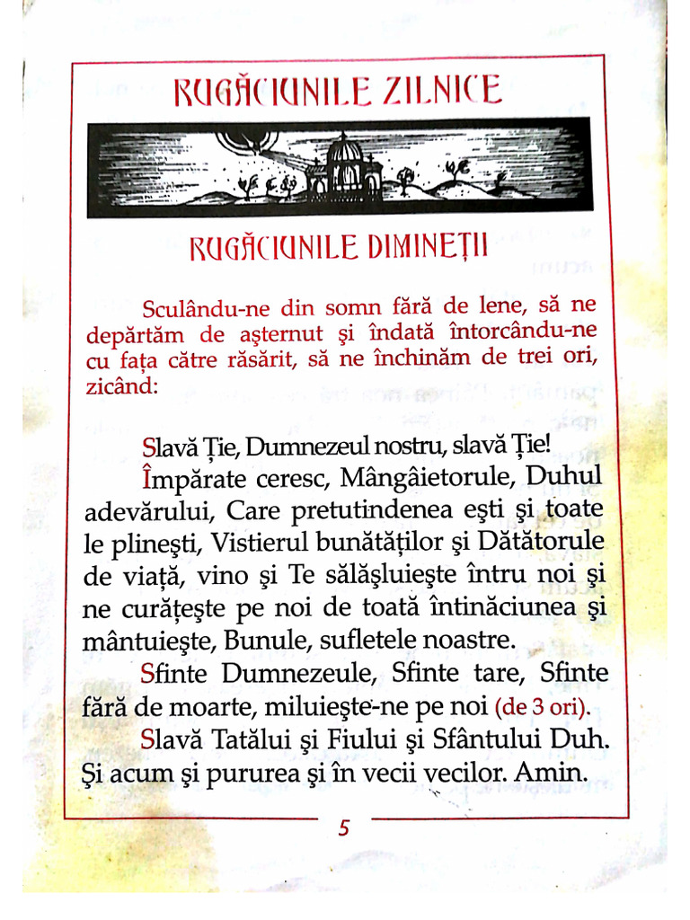 Rugaciunile Diminetii | PDF
