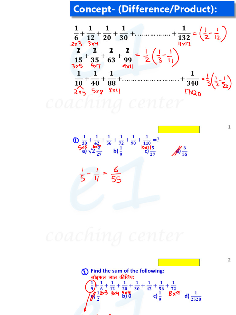 262) (Simplification) 01 Simplification Class 1 | PDF