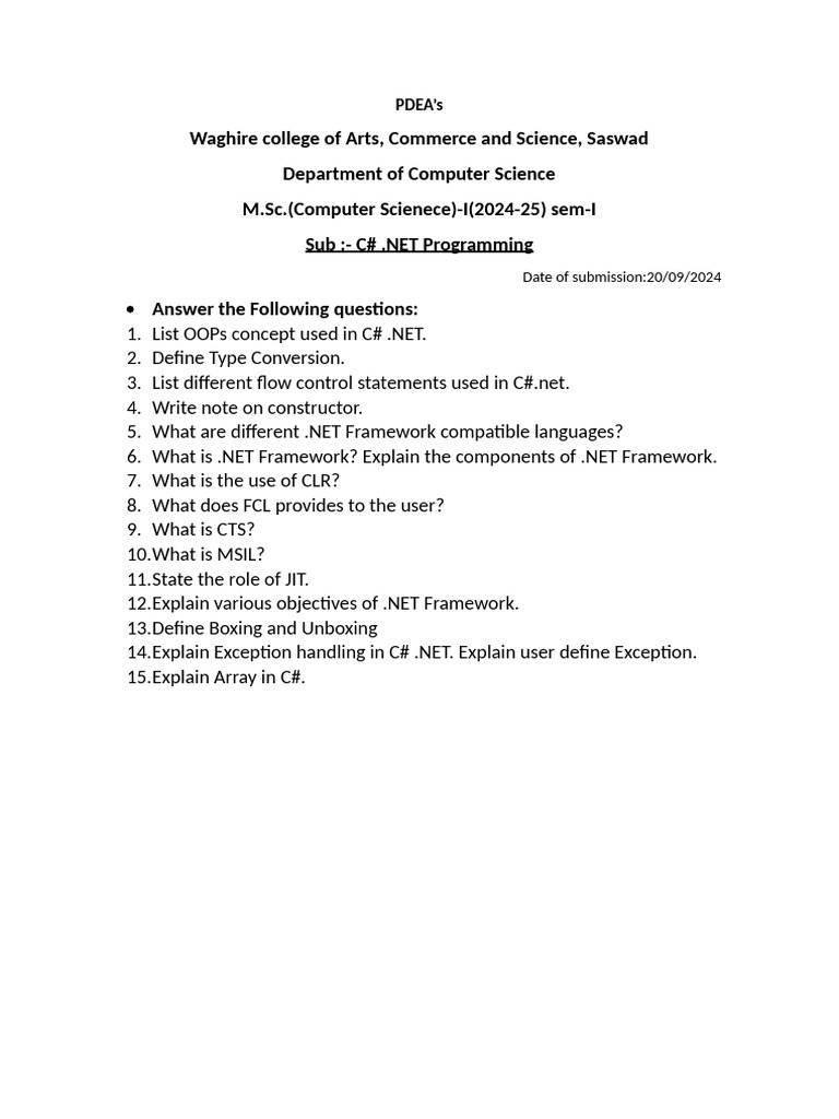 Assignment 1 | PDF
