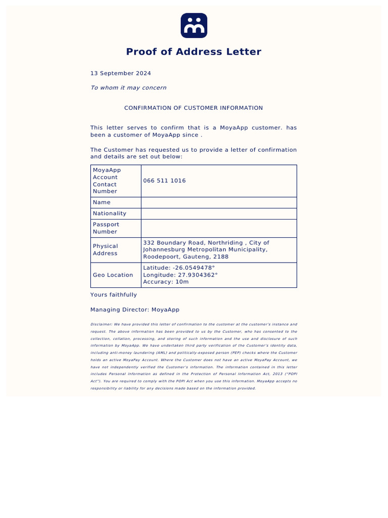 _ProofOfAddress | PDF