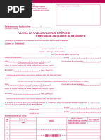 Obrazec Prijava Zacasnega Prebivalisca | PDF