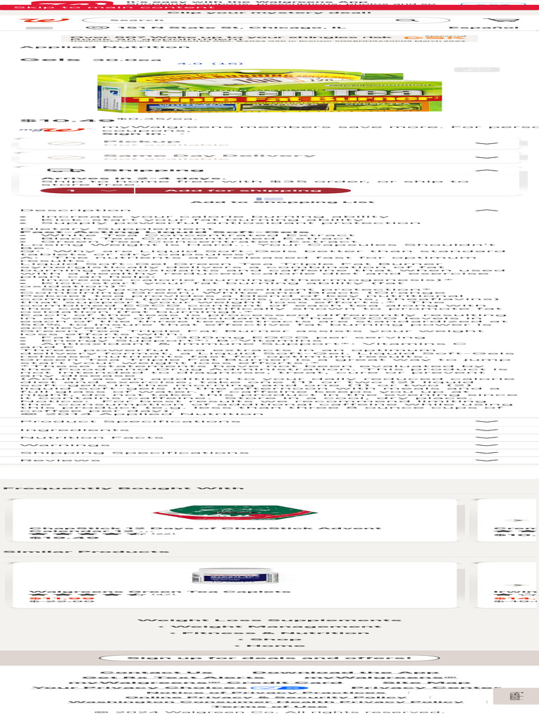 Applied Nutrition Maximum Strength Green Tea Triple Fat Burner, Liquid ...