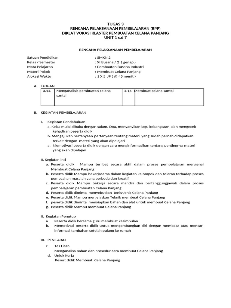 RPP Vita Oktabella | PDF