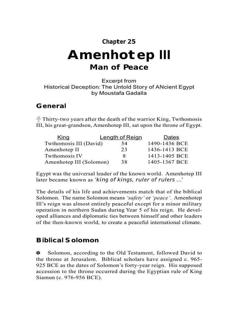 Amenhotep III | PDF
