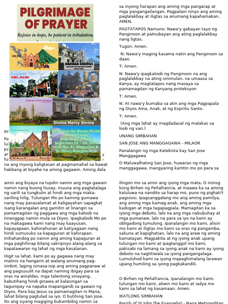 Prayers Guide For Pilgrimage | PDF