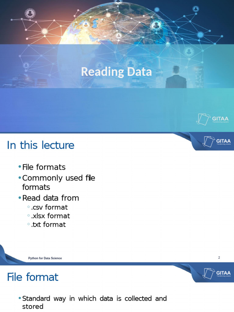 Lec1 Reading Data | PDF