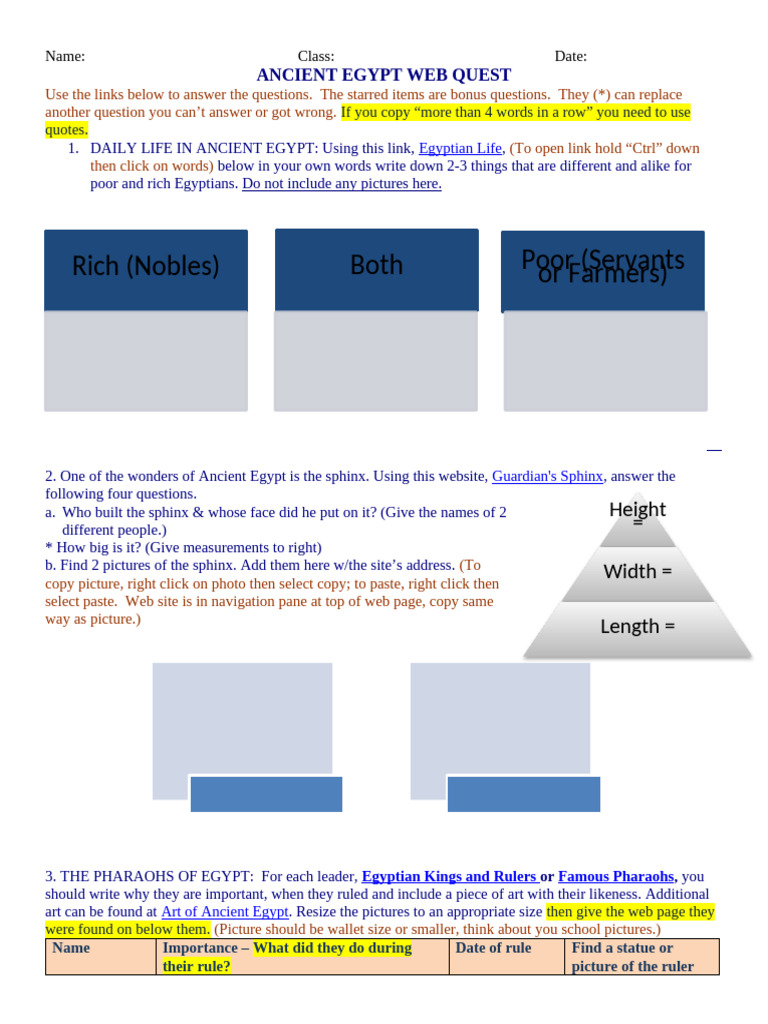Ancient Egypt Quest | PDF