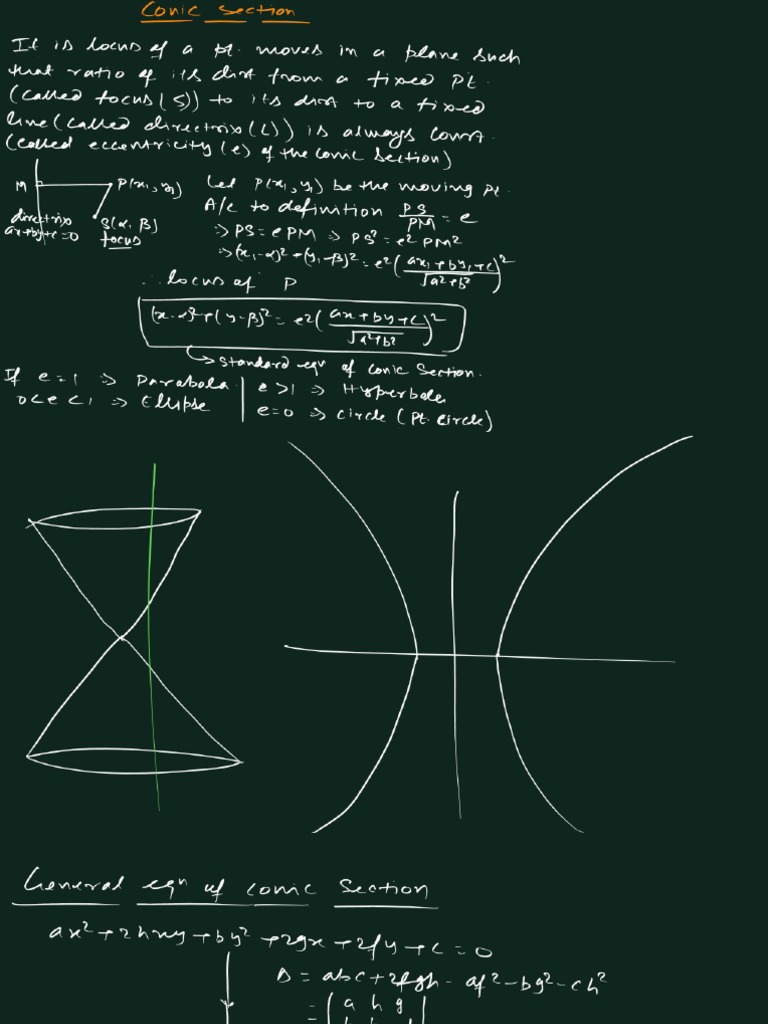 Conic Section Lec-1. | PDF