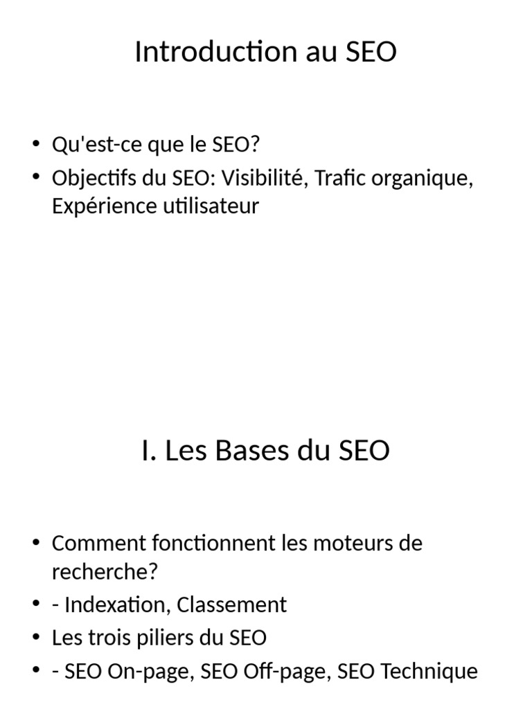 SEO Presentation | PDF