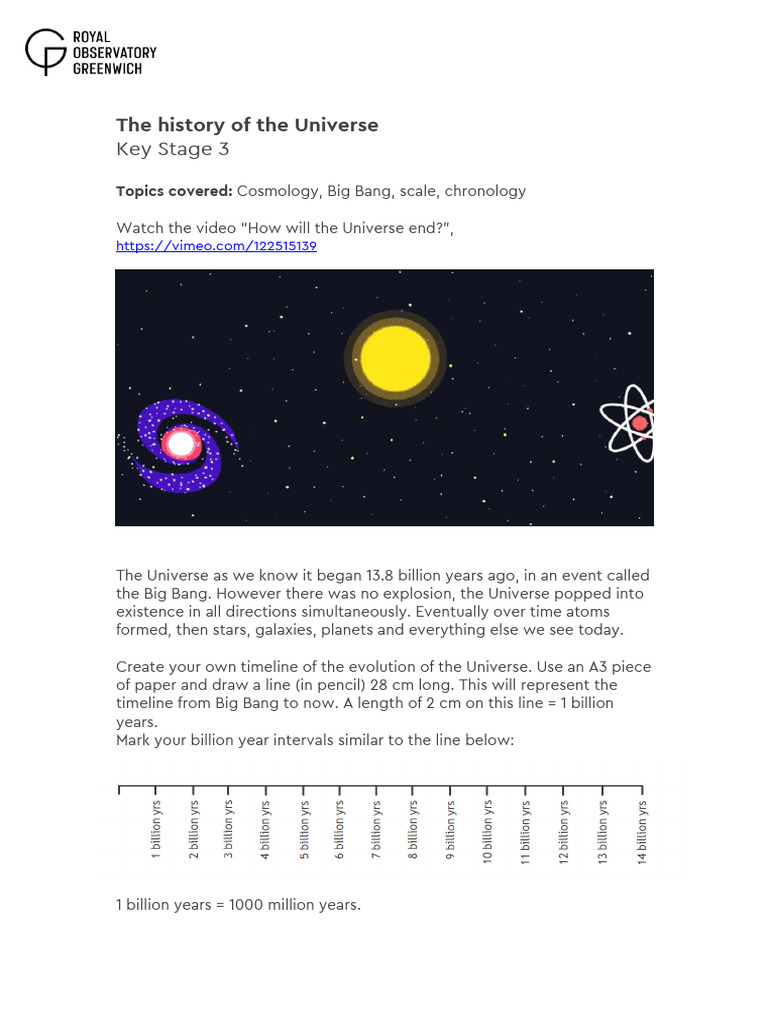 The History of the Universe | PDF