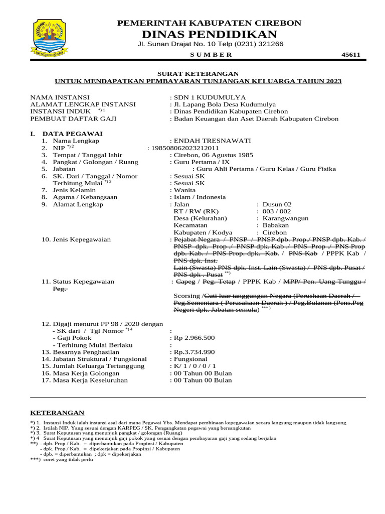 Format Skumptk | PDF
