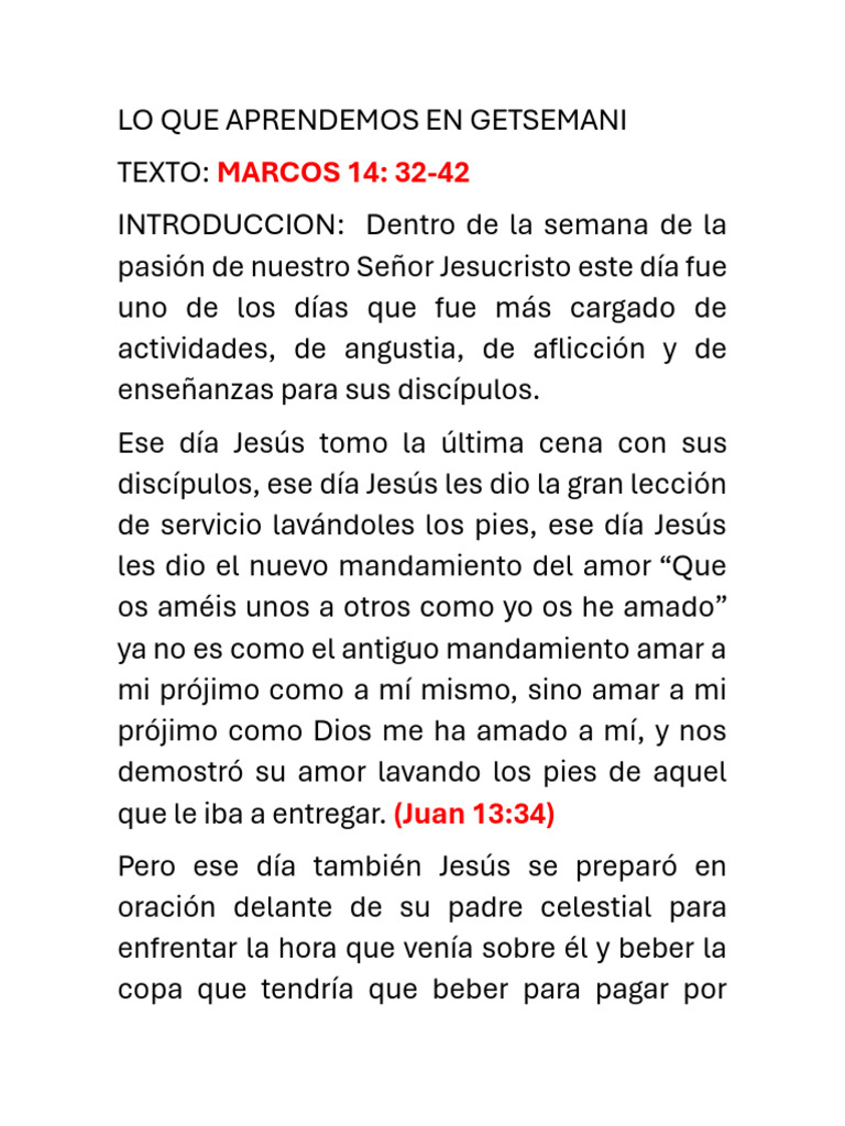 Lecciones de Getsemaní en la Oración | PDF | Cristo (título) | Jesús