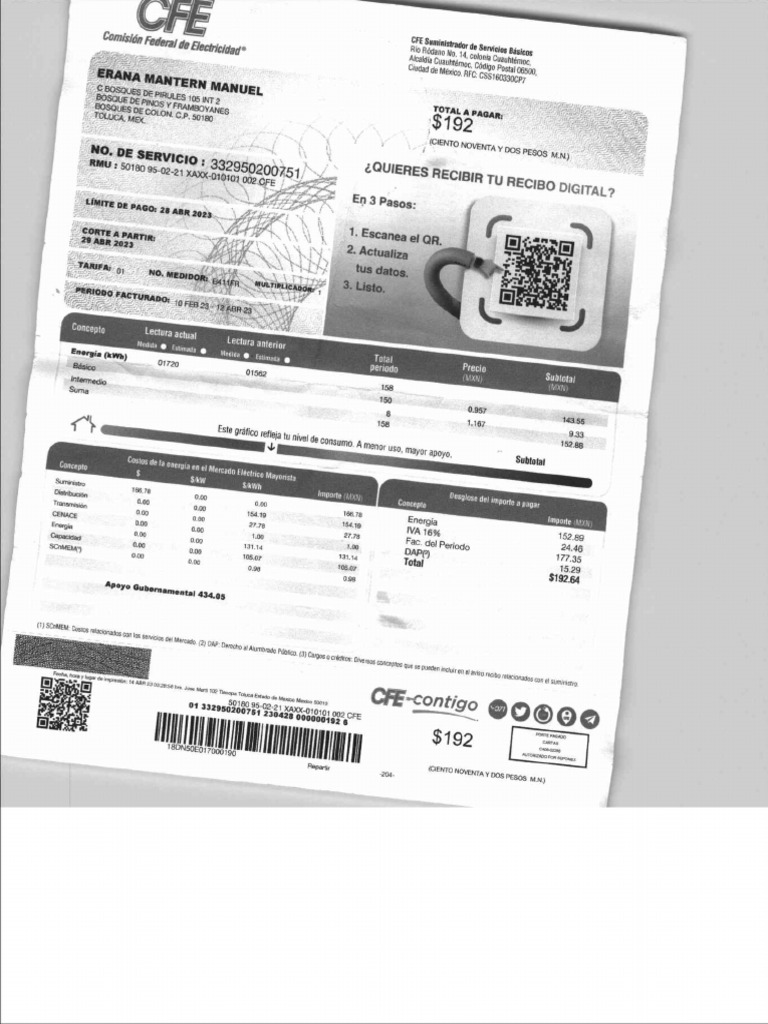 COMPROBANTE DE DOMICILIO | PDF