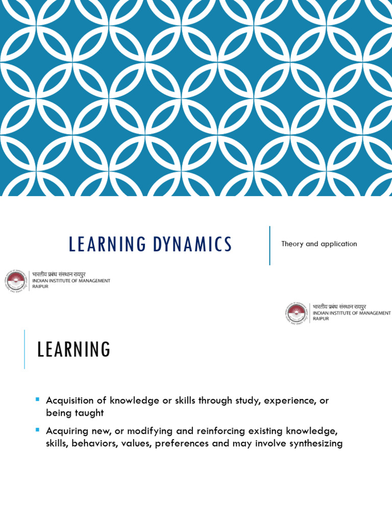 Session 4 Learning Dynamics | PDF | Behaviorism | Learning