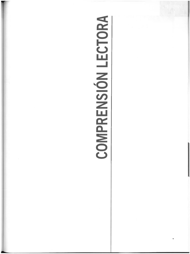 Comprension - Lectora (1º ESO) | PDF