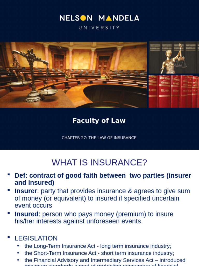 Chapter 27 The Law of Insurance | PDF