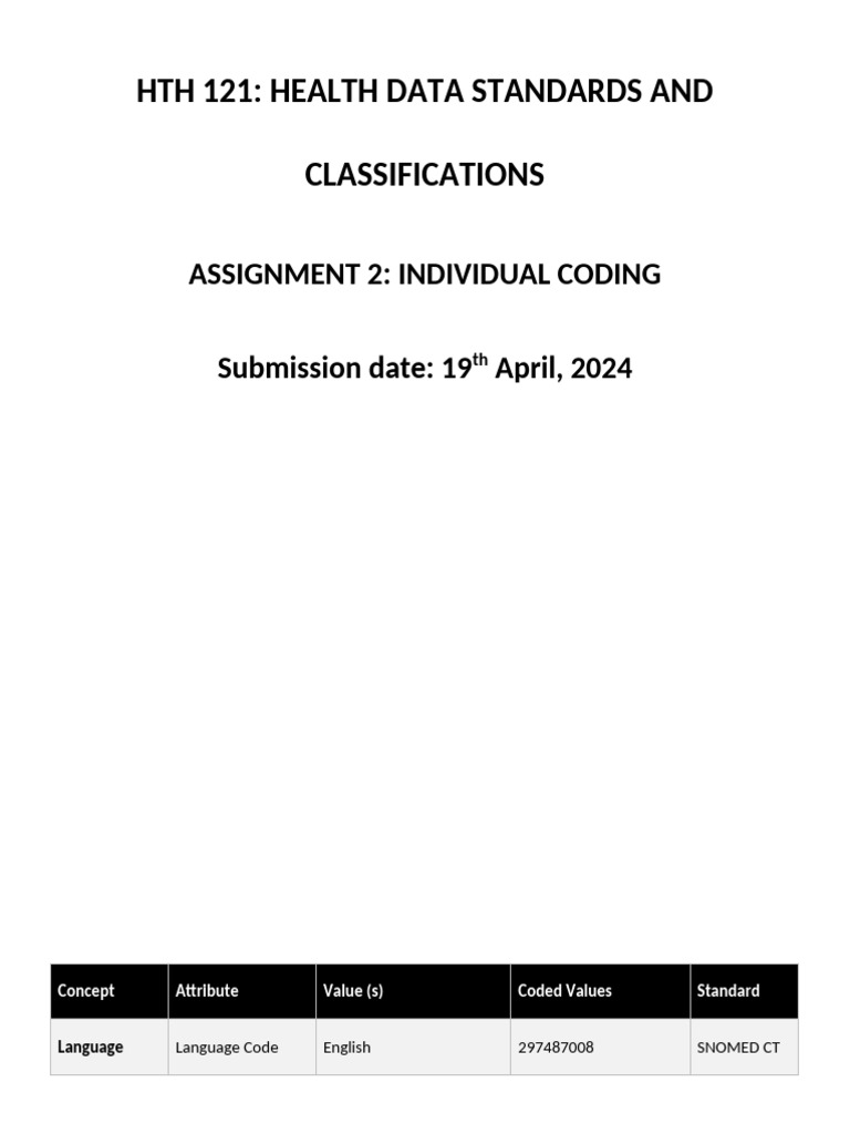 Health Data Coding for Students | PDF | Health Care | Science & Mathematics