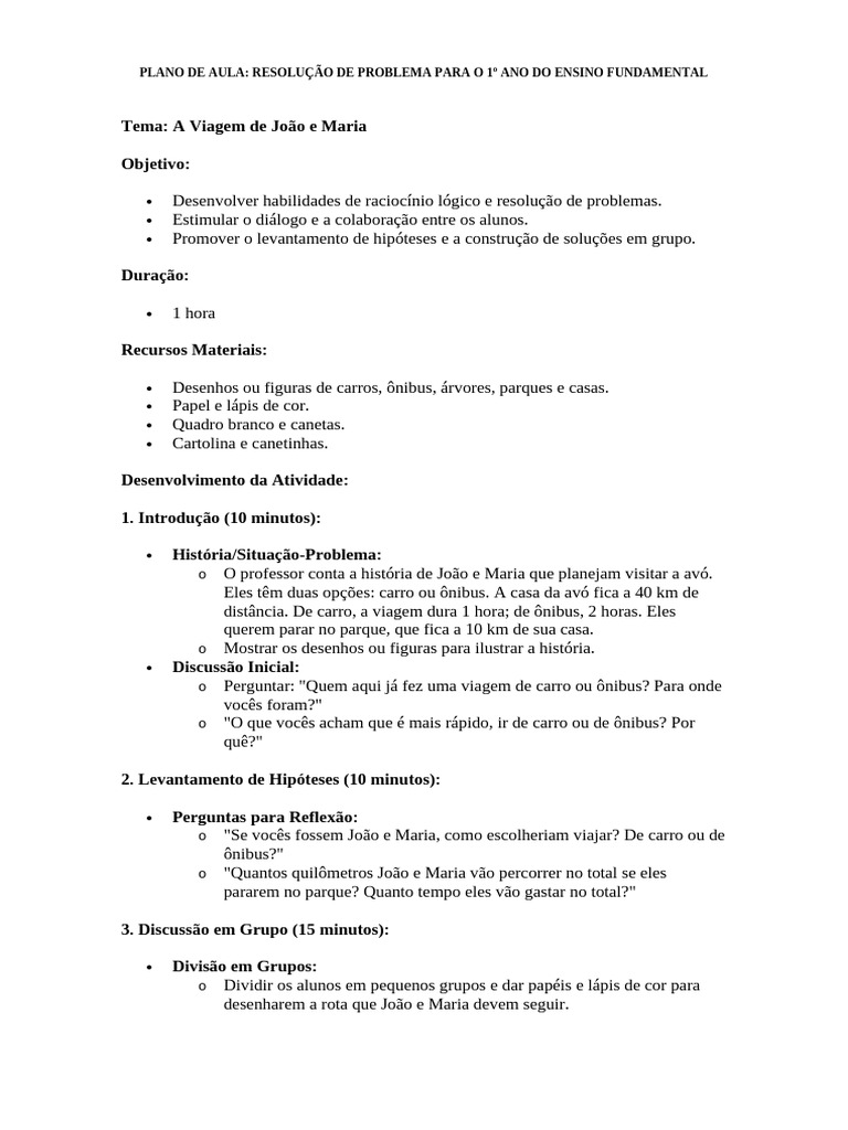 Plano De Aula Matemática Pdf 7055