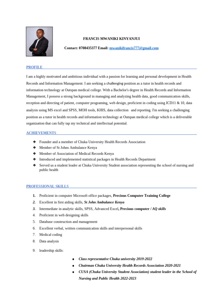 Francis CV 20 | PDF