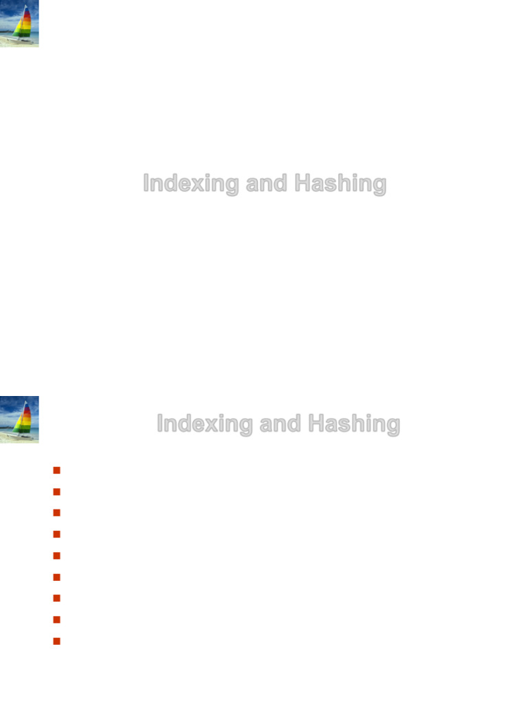 7.indexing and Hashing | PDF
