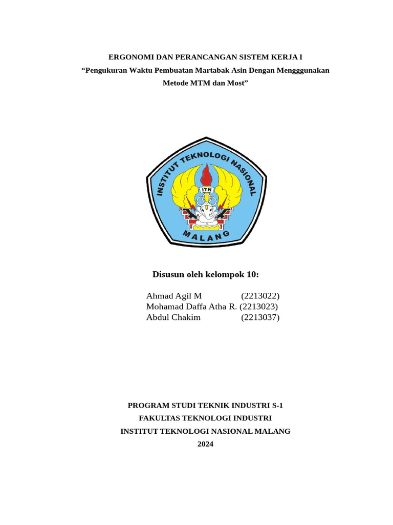 Mtm Dan Most Kelompok 10 Final Pdf