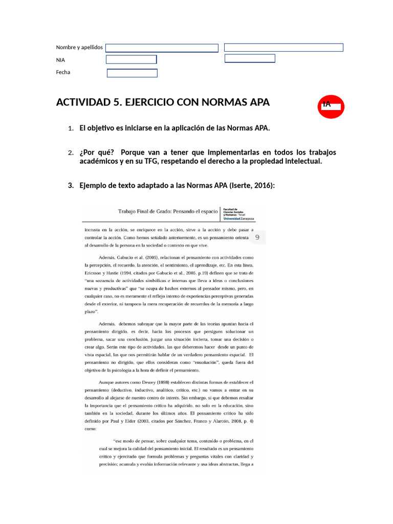 Actividad 5 - APA | PDF
