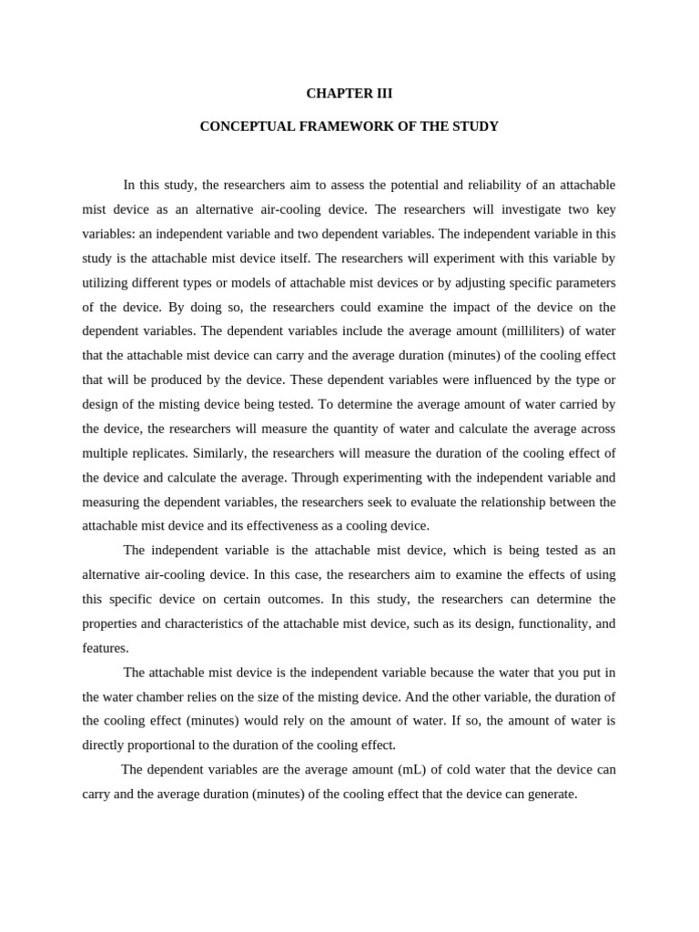 Addressing The Discomfort Brought by The Extreme Heat: The Use of An Attachable Mist Device For ...