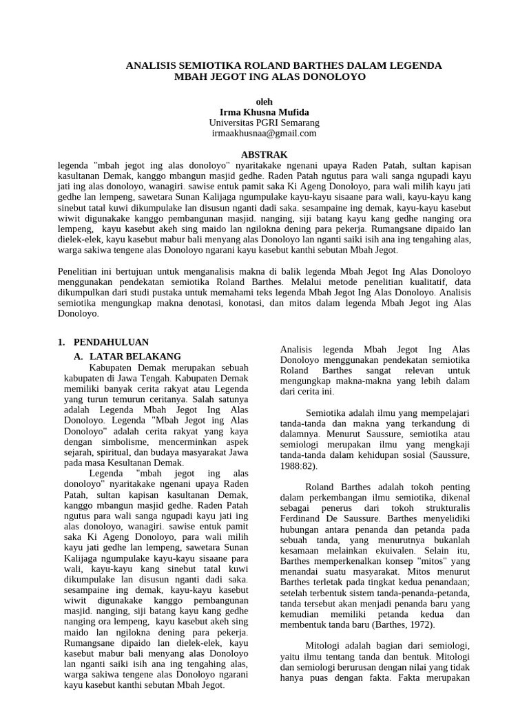 Contoh Artikel | PDF