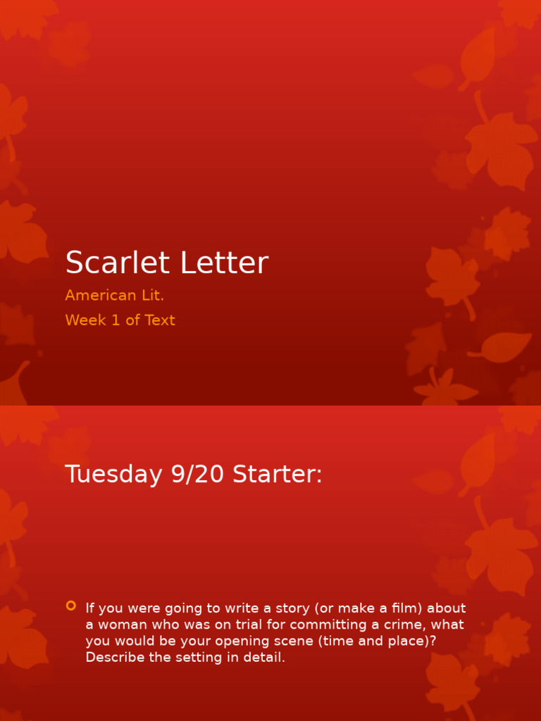 Scarlet Letter | PDF