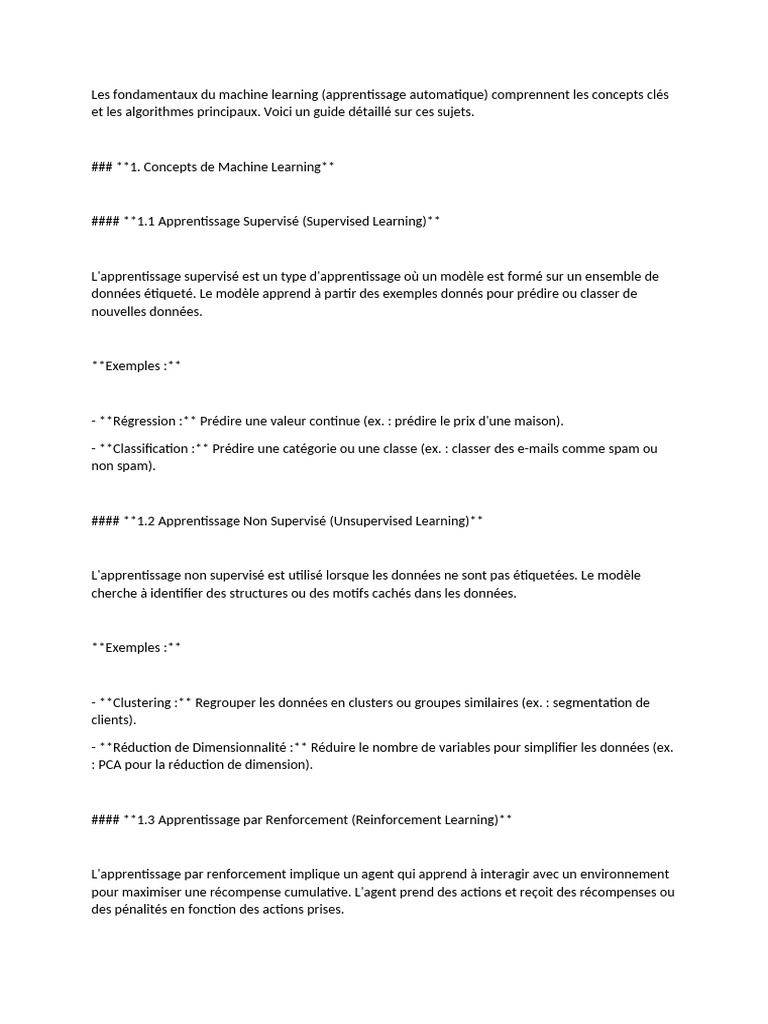 Régression, Classification, Clustering | PDF