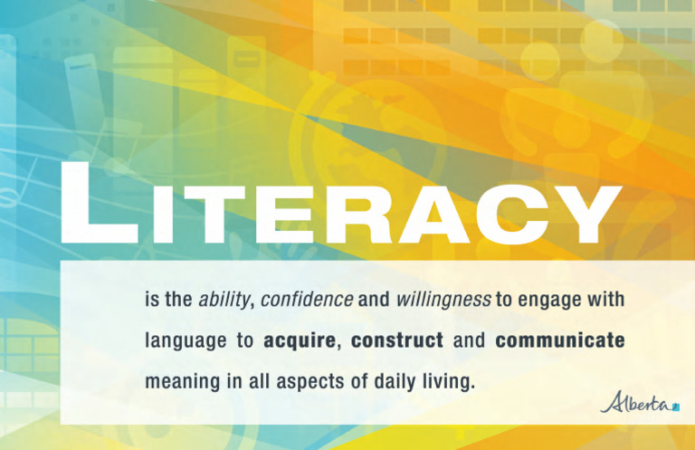 Literacy Definition Poster Colour | PDF