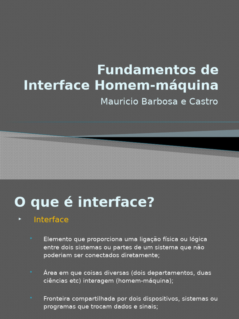 Interface Homem e Maquina Aula 04 | PDF