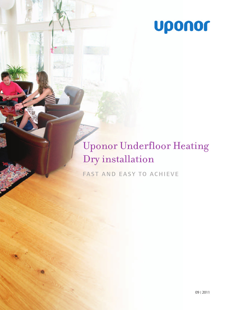 Uponor Underfloor Heating Dry Installation Types 09 2011 | PDF