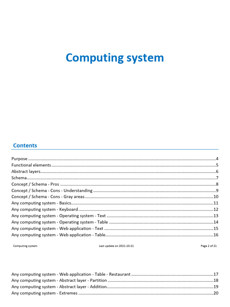 Computing System | PDF