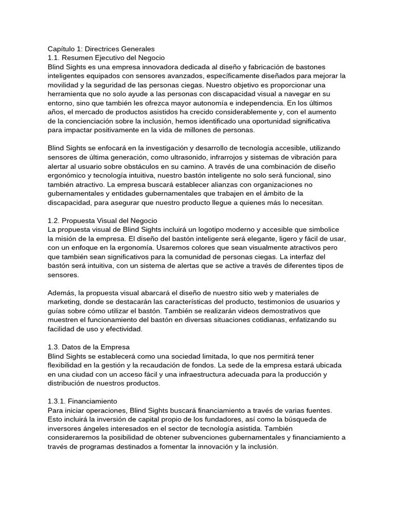 Capítulo 1 - Directrices Generales | PDF