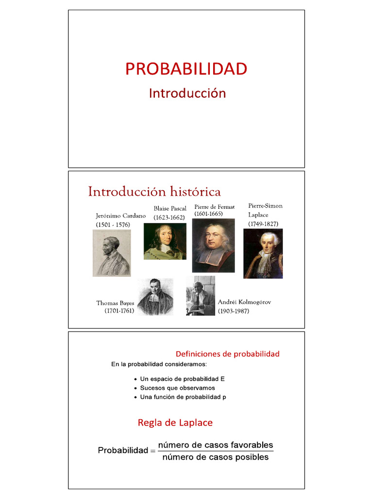 PDF Del PowerPoint de Probabilidad de 3ºESO - Formato Folio | PDF